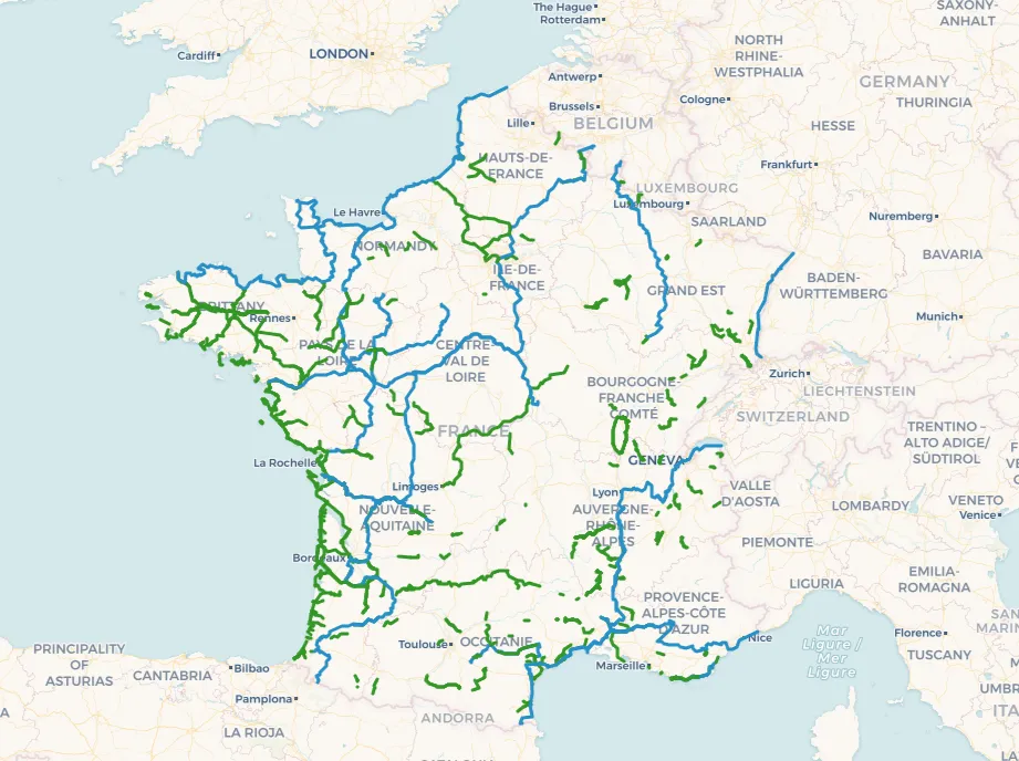 Voies vertes et véloroutes dans le Haut Rhin